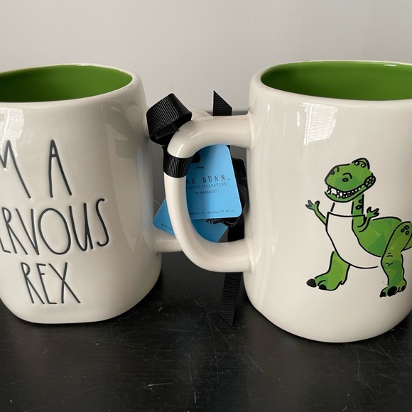 Rae Dunn | Dining | Rae Dunn Pixar Im A Nervous Rex Mug Double Sided ...
